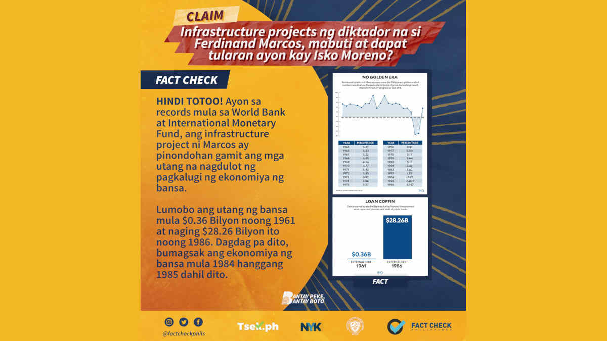 Infrastructure projects ng diktador na si Ferdinand Marcos, mabuti at ...