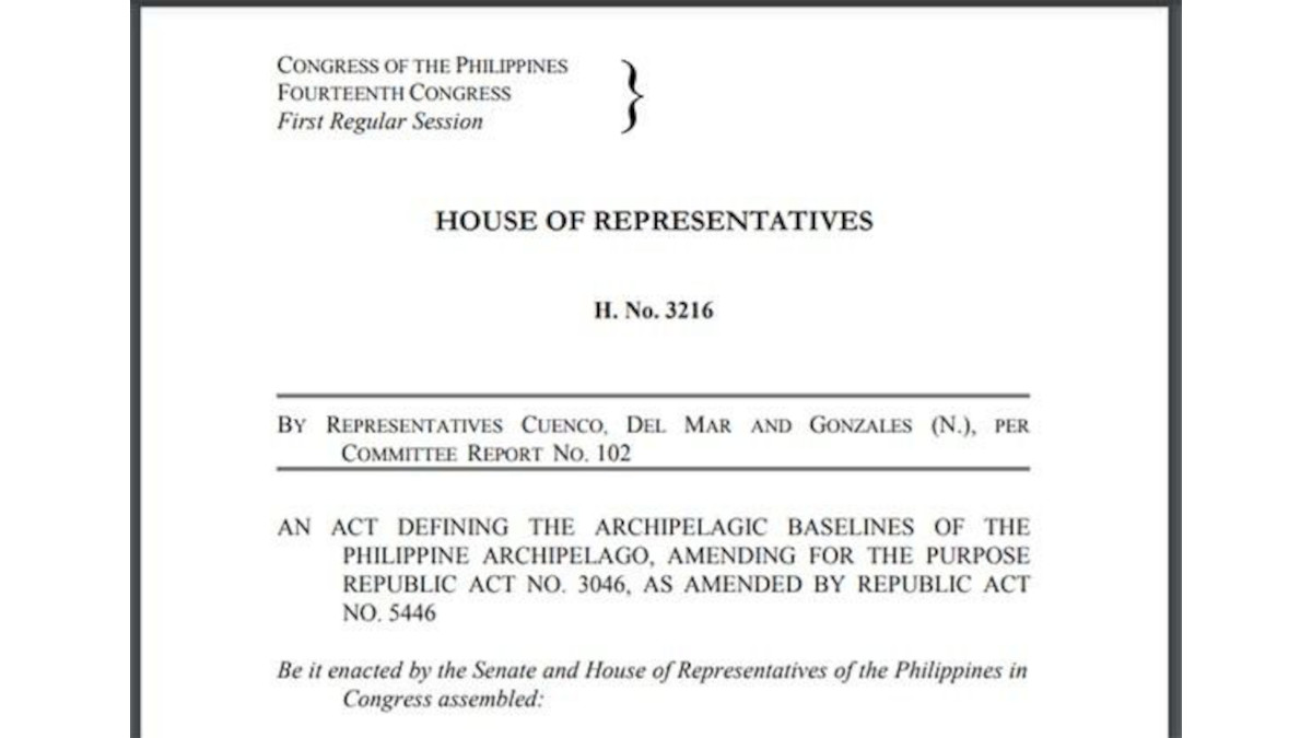 Who authored the bills for the Philippine Archipelagic Baselines law?