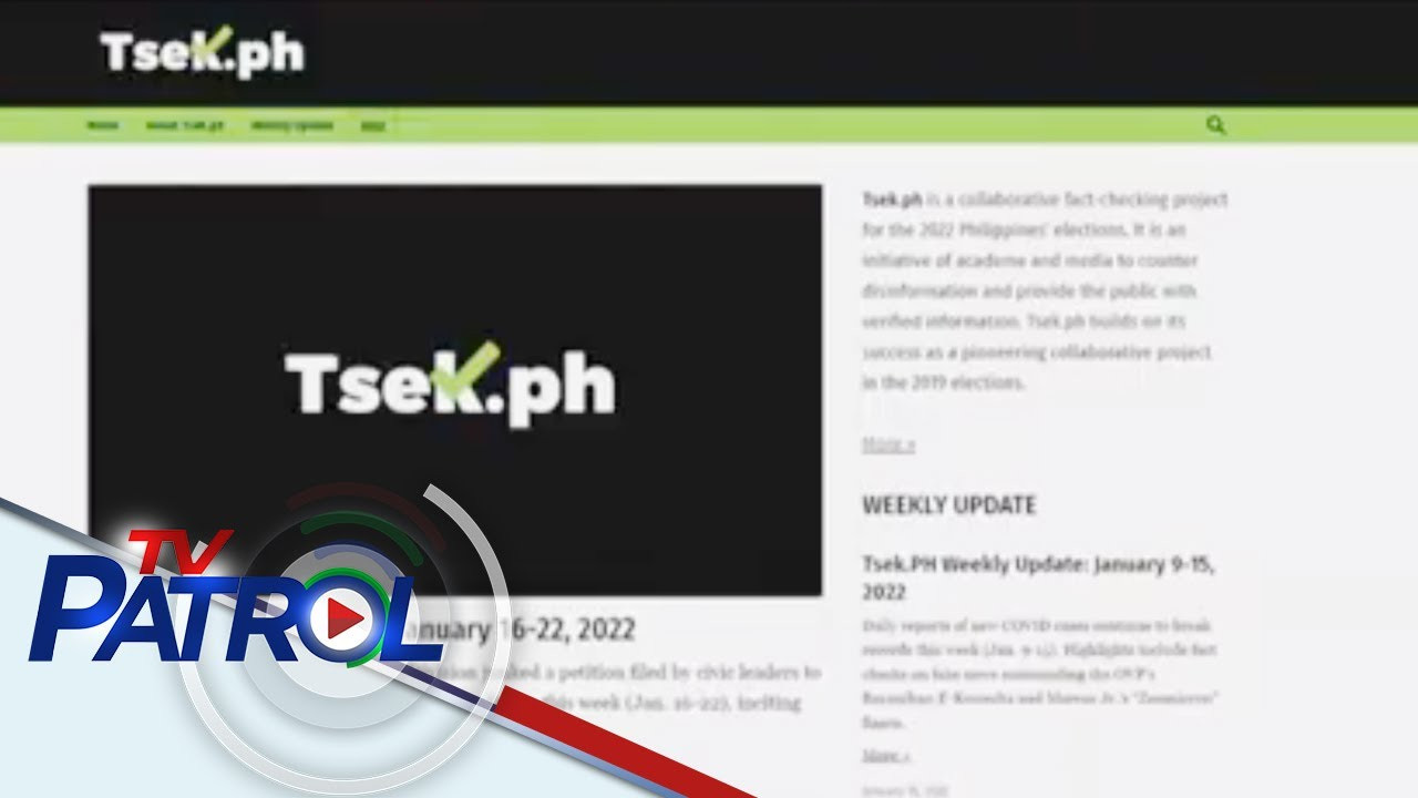 Tsek.ph muling inilunsad para labanan ang fake news sa papalapit na ...