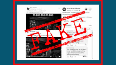 Video of crowd chanting “BBM” in Robredo’s proclamation rally FAKE