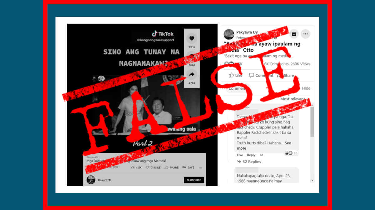 Video resurrects FALSE claims on Marcos court cases