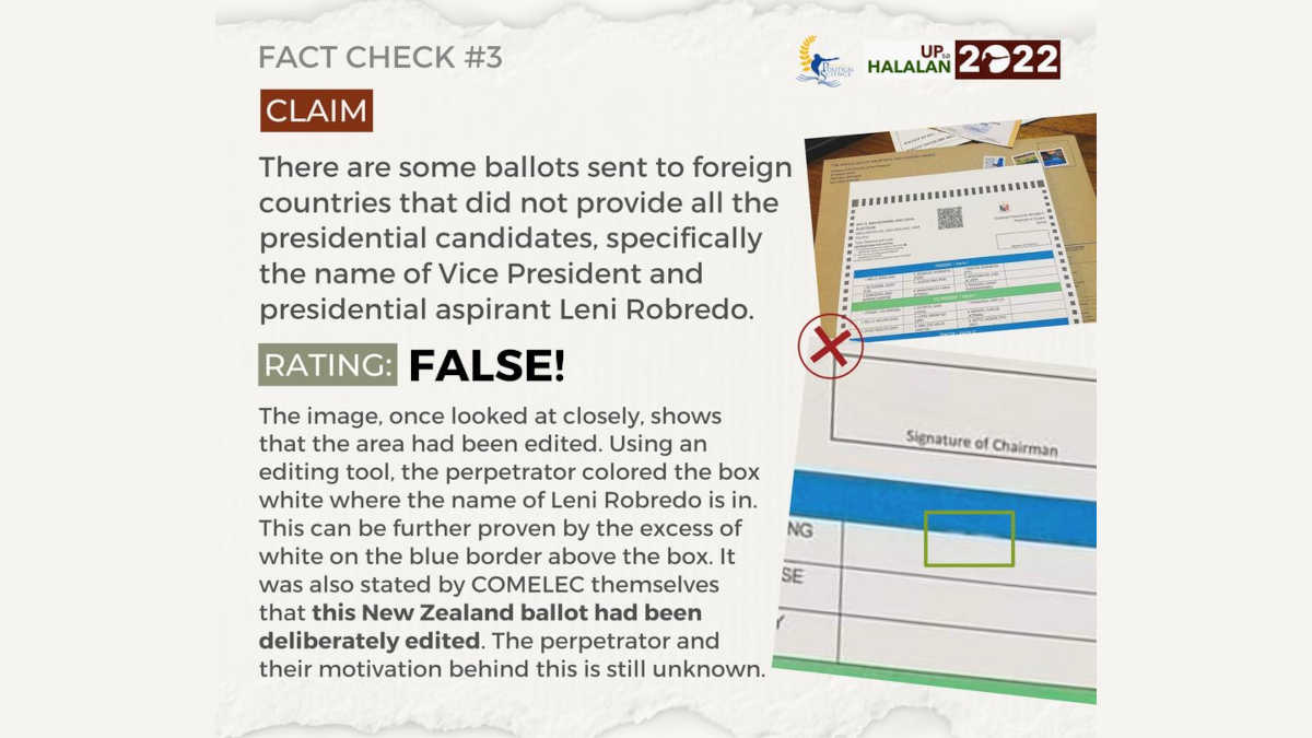 There are some ballots sent to foreign countries that did not provide ...