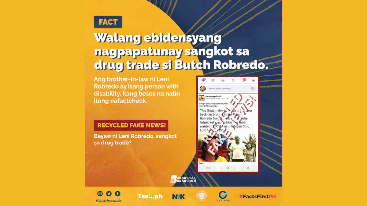 Butch Robredo, sangkot sa ilegal na droga?
