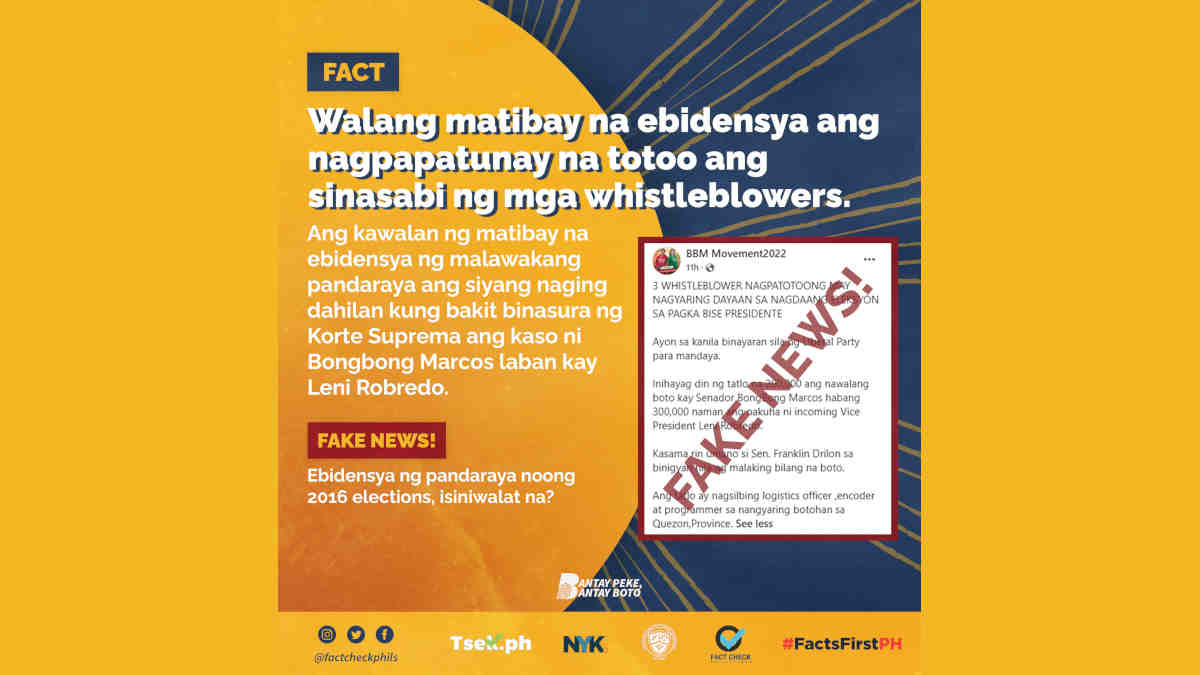 Ebidensiya ng pandaraya noong 2016 elections, isiniwalat na?