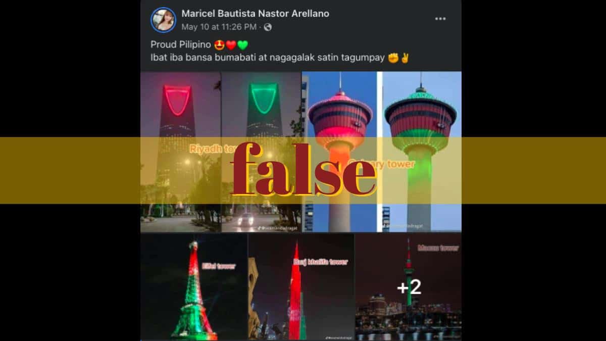 Post falsely claims light shows for Marcos-Duterte win Post falsely claims light shows for Marcos-Duterte win