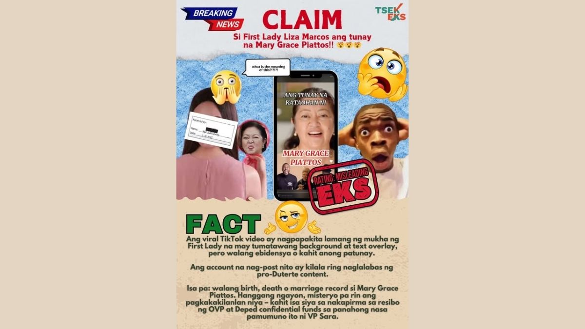 Si First Lady Liza Marcos daw talaga si Mary Grace Piattos?