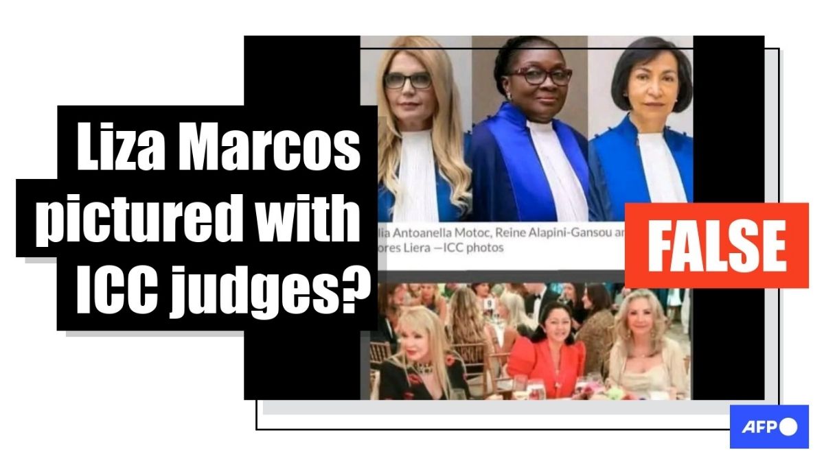 Philippine first lady's dinner photo falsely linked to Rodrigo Duterte ...