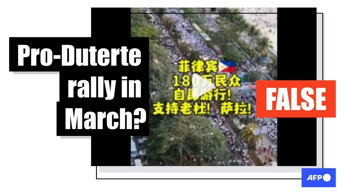 Video shows massive gathering in January, not after Philippine ex ...