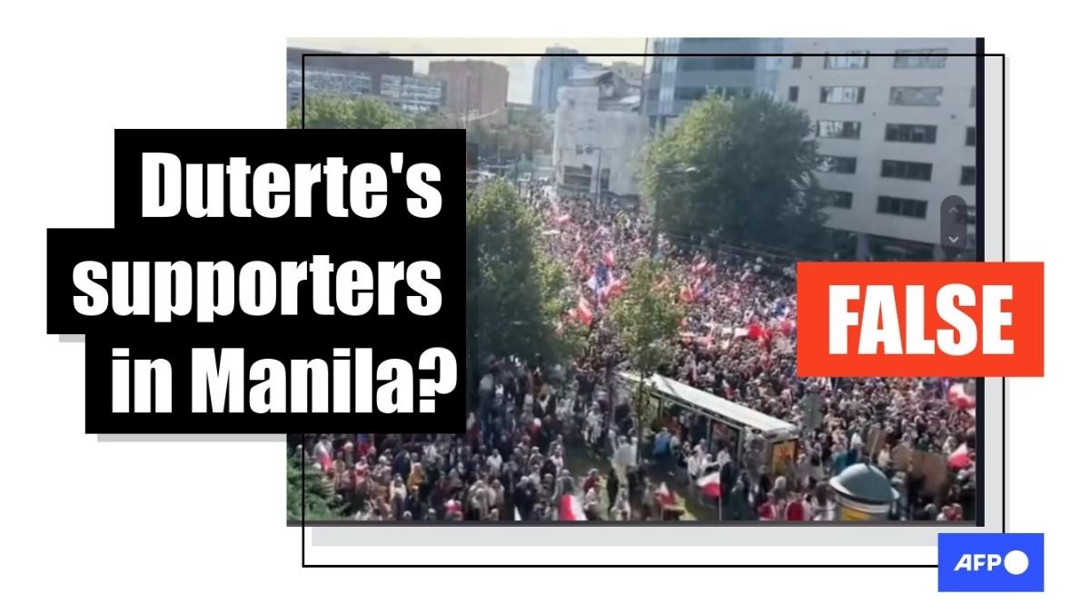 Video shows rally in Poland, not pro-Duterte protest in Philippines