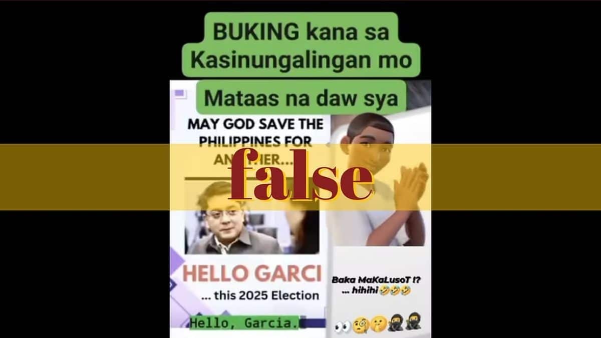 Poll chief Garcia cast as ‘Garci’ from ‘Hello, Garci’ scandal