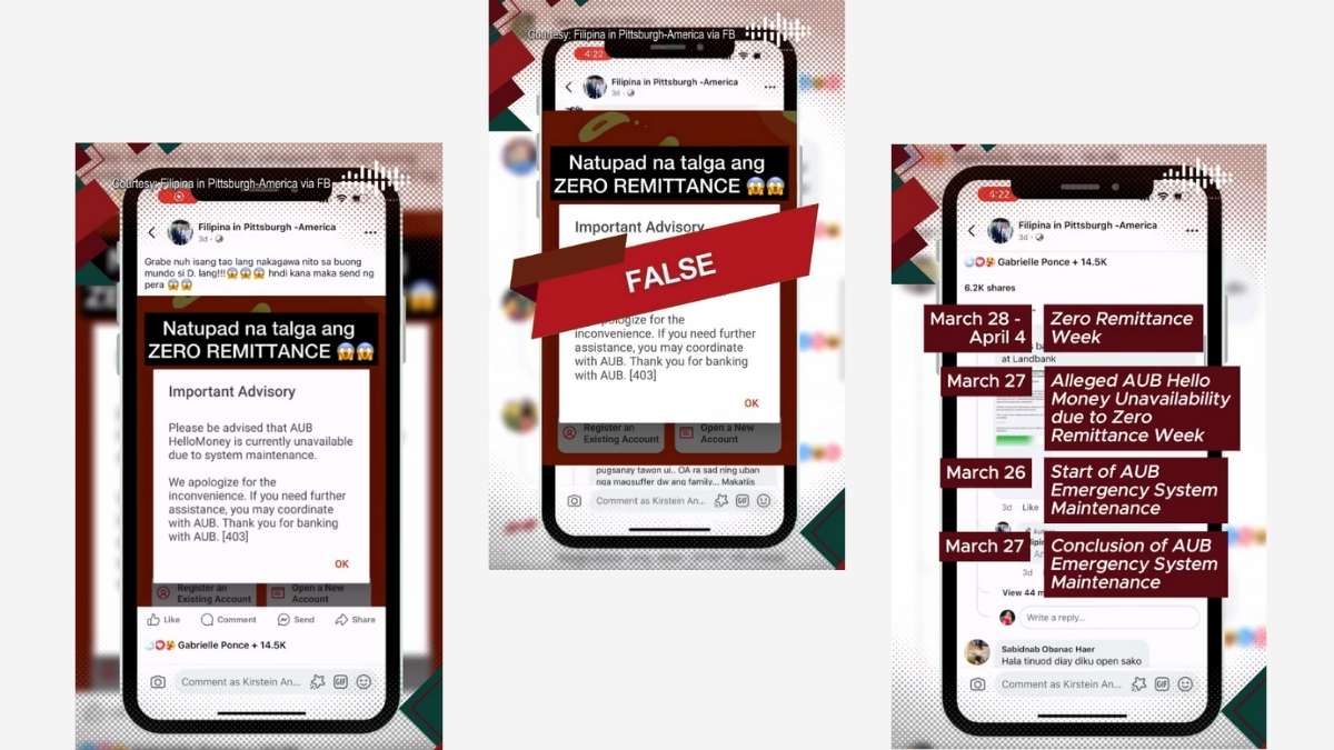 Na-down kuno ang mga bank app tungod sa Zero Remittance Week?