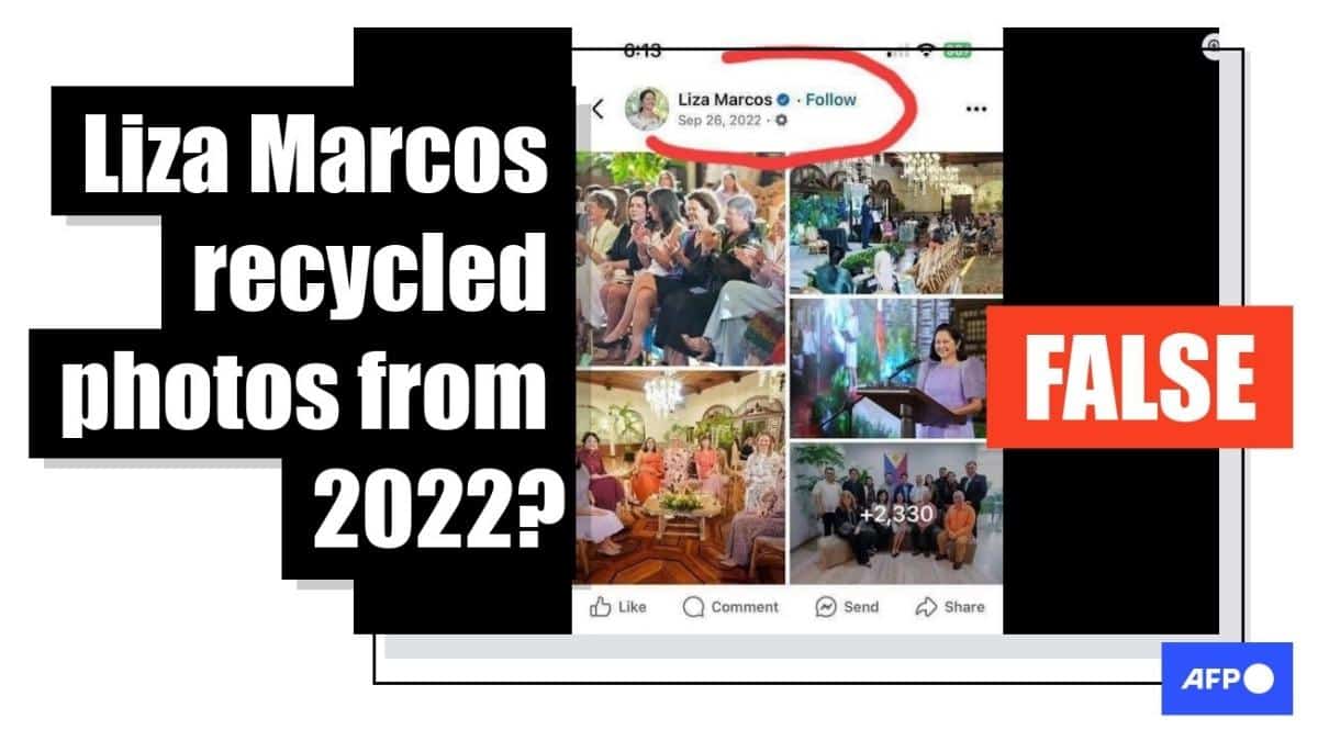 Fabricated screenshot fans baseless claim Philippine first lady ...