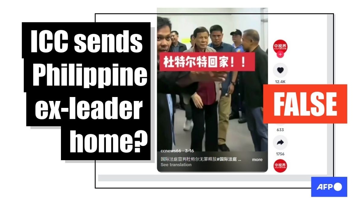 Old clip of Duterte at political event sparks false 'acquittal' claims