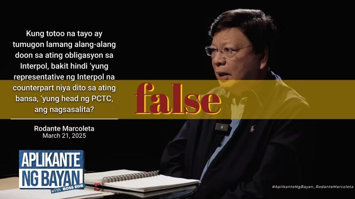 PCTC lacks authority to serve Duterte’s arrest warrant