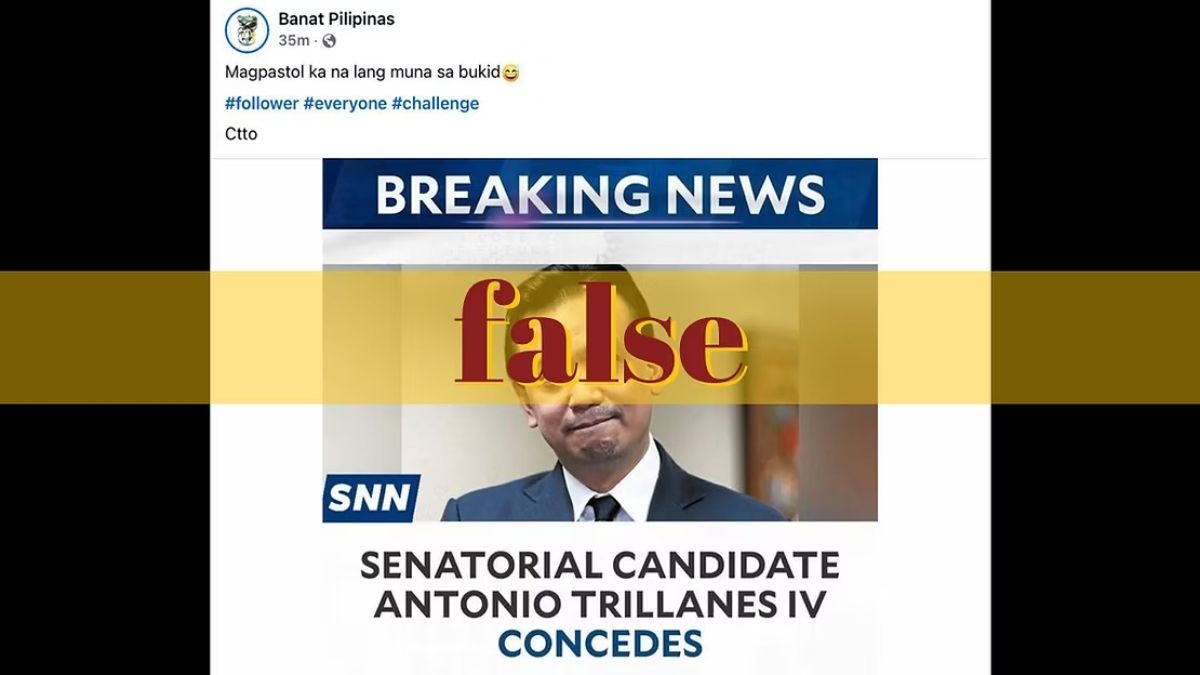 Trillanes hasn’t conceded Caloocan mayoral race