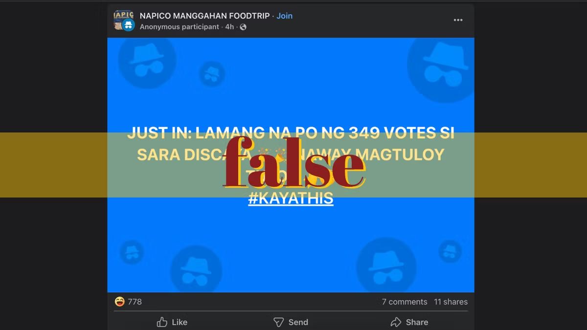 Discaya not leading Pasig mayoral polls