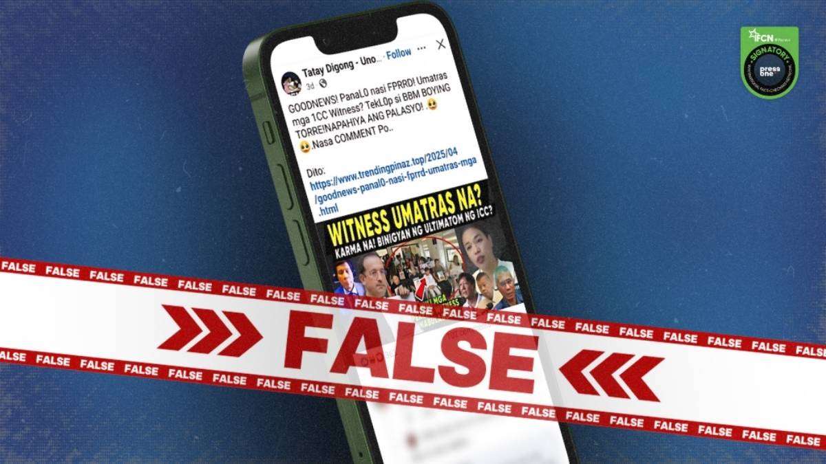 Duterte yet to secure victory in ICC