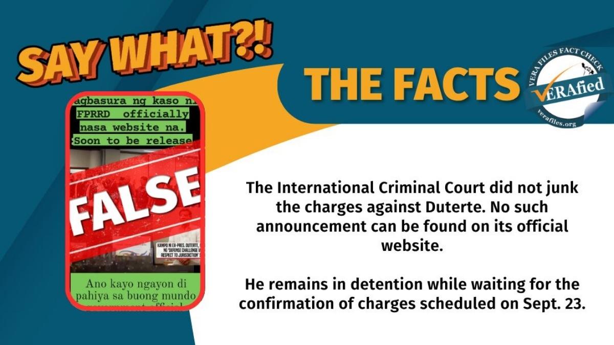 ICC did NOT junk charges vs Duterte