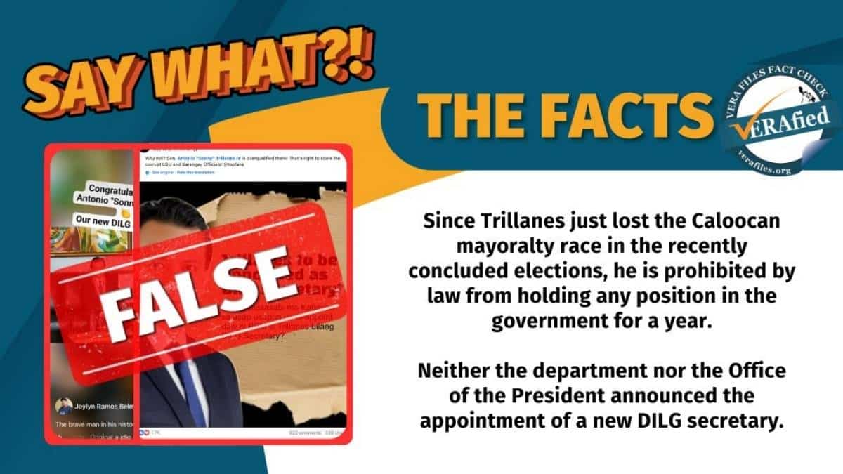 Trillanes NOT appointed as new DILG secretary