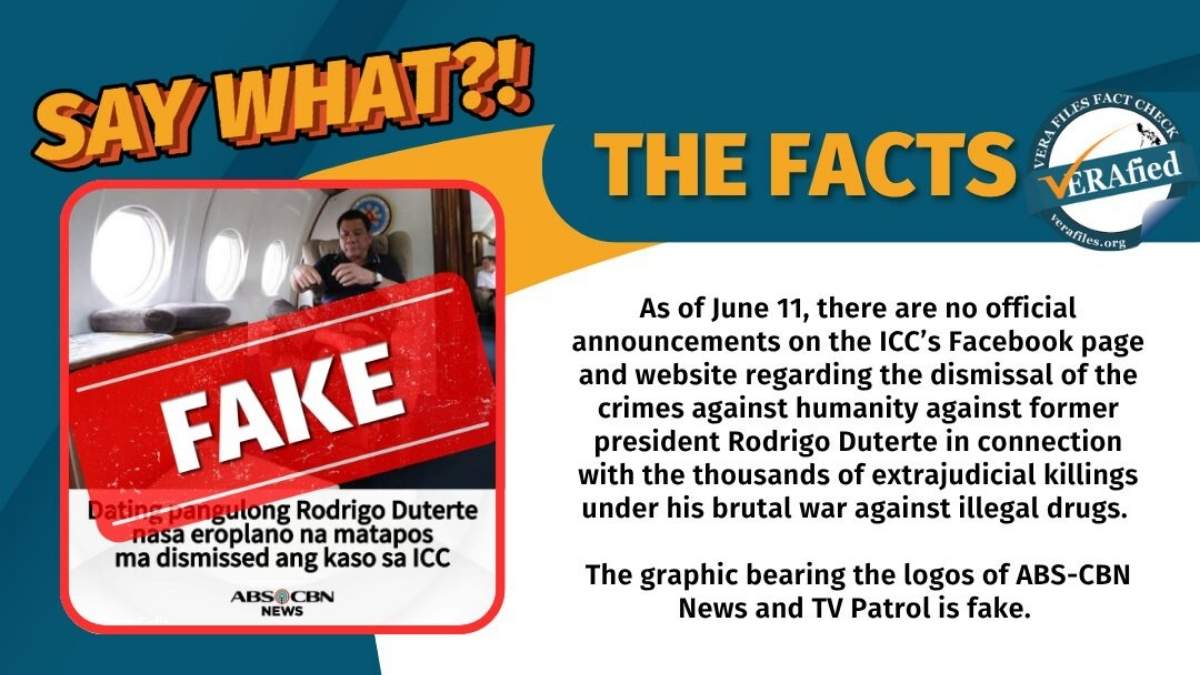 ICC did NOT dismiss case vs Duterte
